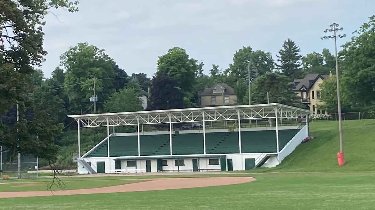 $1.2 M Dickson Park grandstand construction nearly complete in West ...
